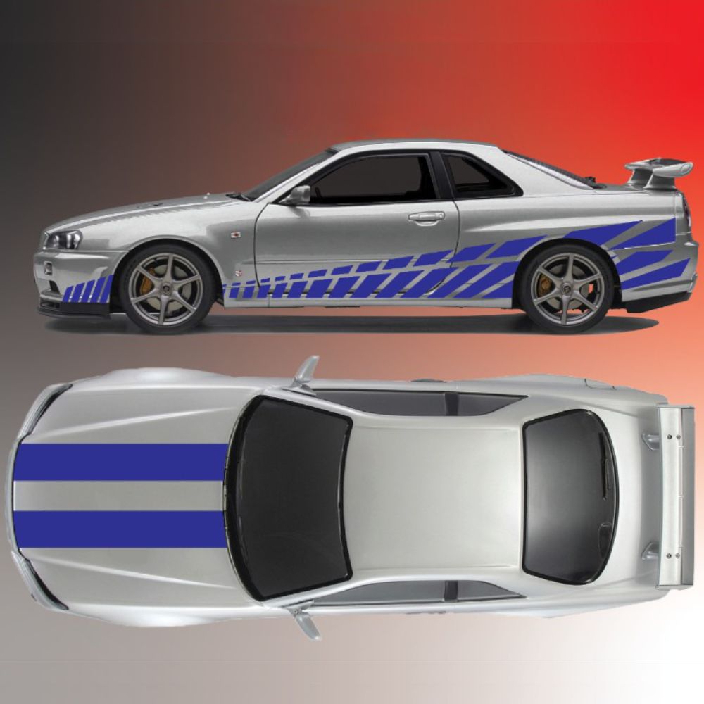 Stickers Nissan Skyline GT-R R34 – Réplicas de Velocidade Furiosa – Tec2GO