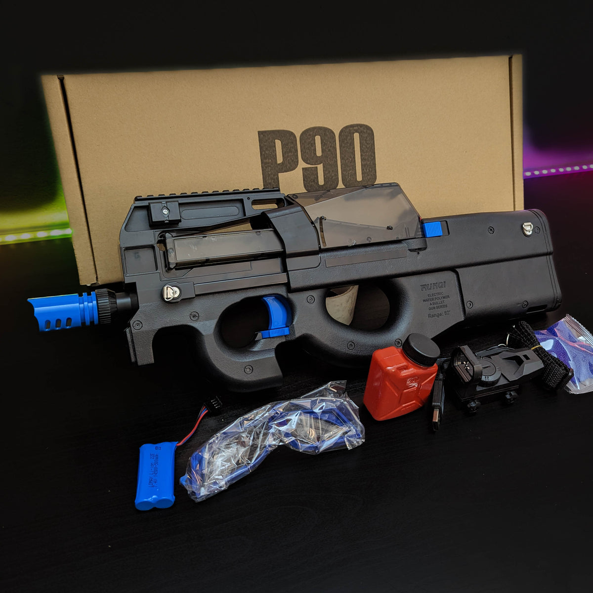 P90 Arma de Orbeez Elétrica - Muita Ação e Diversão – Tec2GO