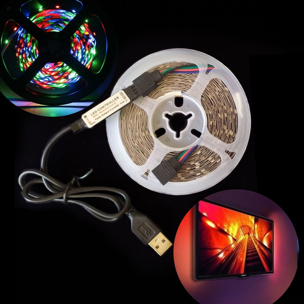 Kit LED RGB USB – Iluminação para Set-up e TV com Controle IR ou ...